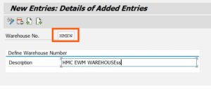 SAP EWM organization structure
