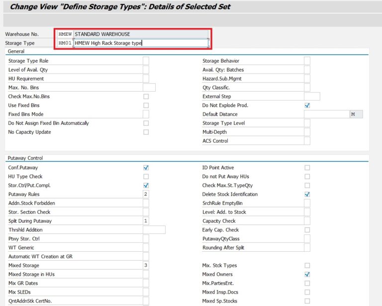 SAP EWM organization structure